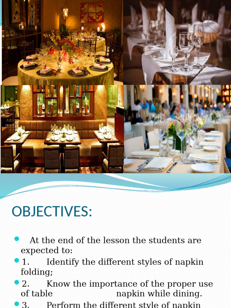 Crown Napkin Fold Instructions | PDF