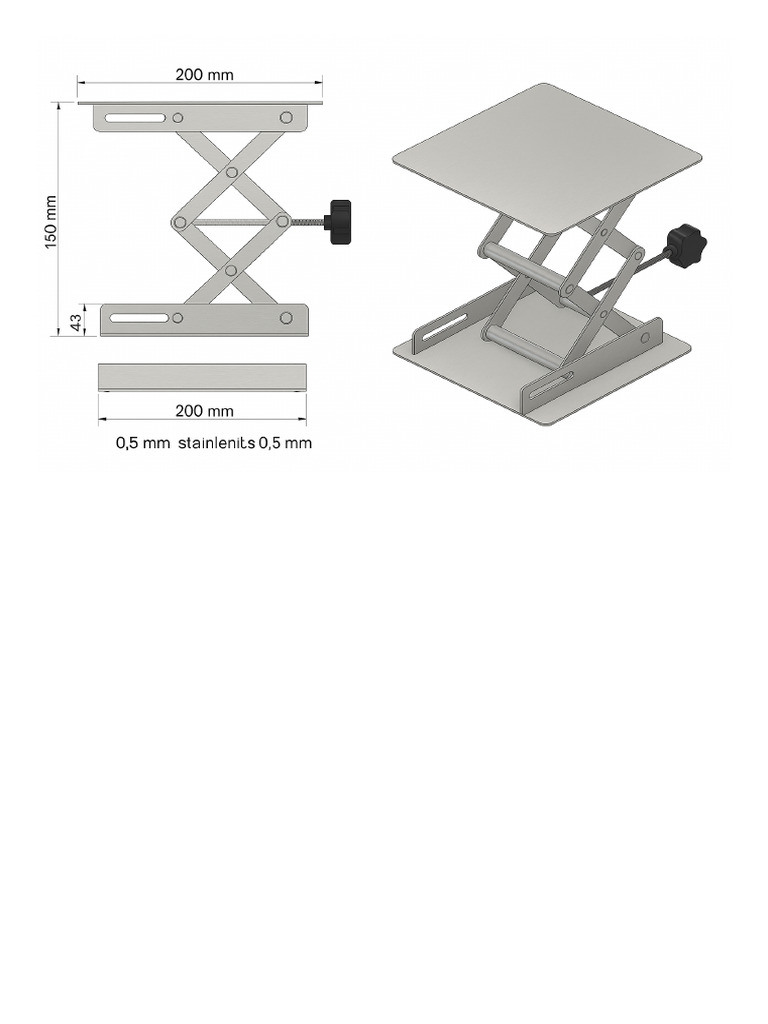 Lifter Bracket Modifikasi 200x200mm | PDF