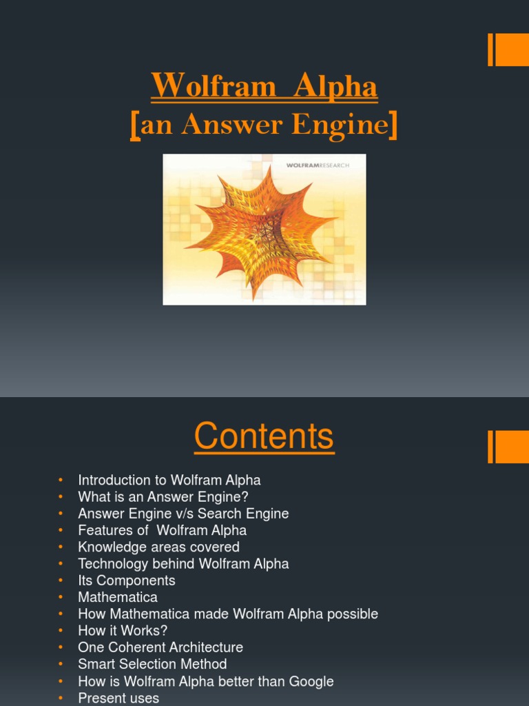 Wolfram Alpha An Answer Engine Information Retrieval Web Search