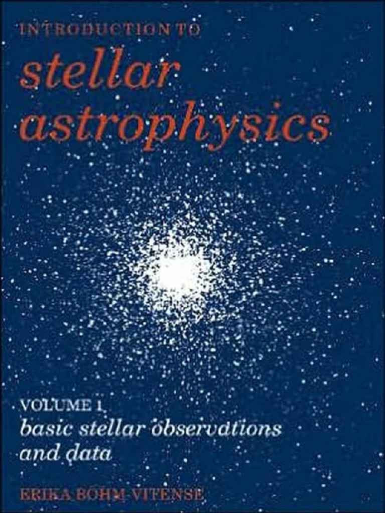 Ntroduction To Stellar Astrophysics | PDF