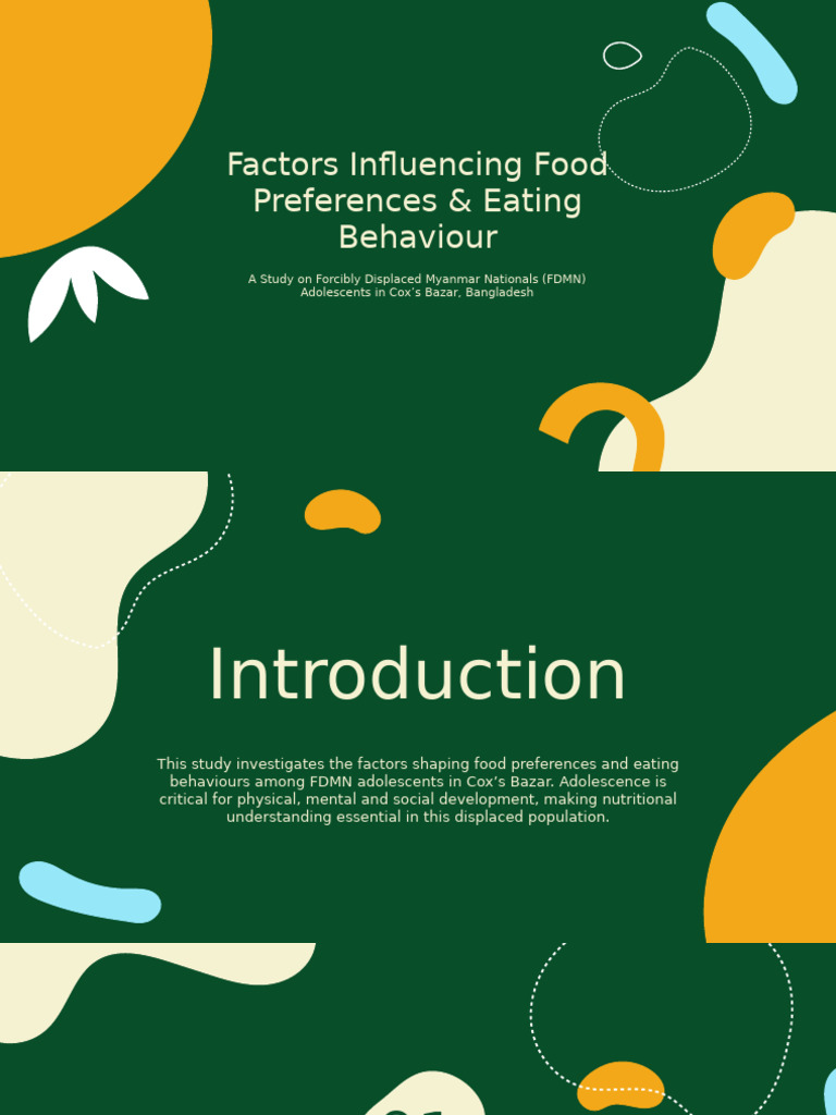 Factors Influencing Food Preferences & Eating Behaviour | PDF ...