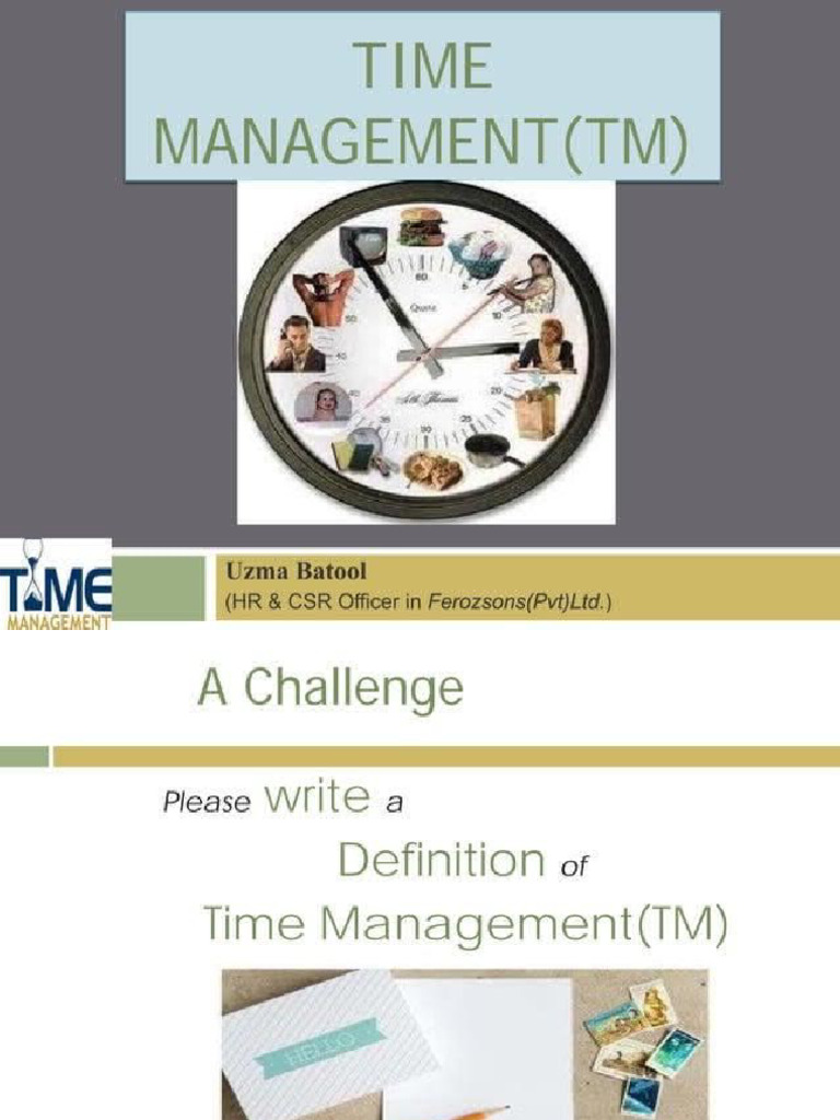 Time Management | PDF