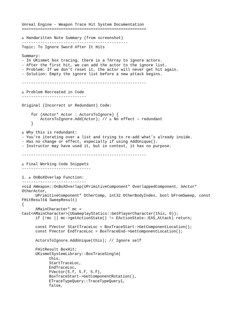 Weapon Hit System Improvements | PDF | Computer Programming | Software ...