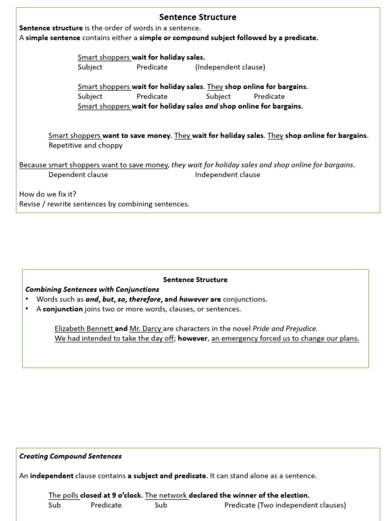 Simple, Compound and Complex Sentences. | PDF | Subject (Grammar) | Sentence (Linguistics)