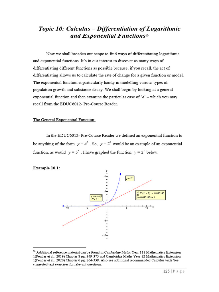 EDUC6102 Course Notes 2024 Module 10-1 | PDF | Exponential Function ...