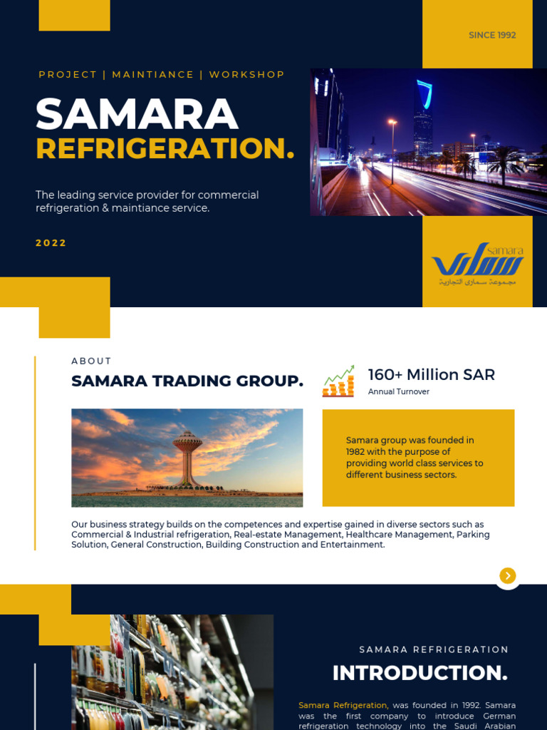 Samara Refrigeration Services Overview | PDF | Refrigeration | Supermarket