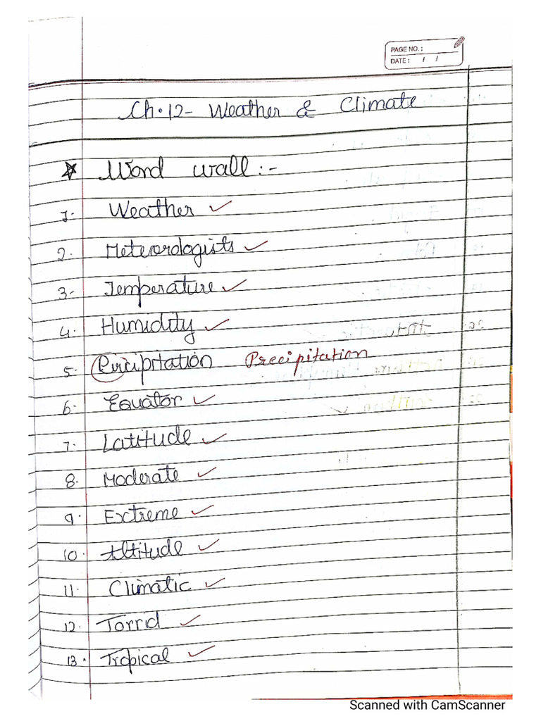 Science Ch.12 Weather and Climate | PDF