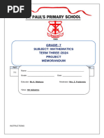 Grade 4 Mathematics Project Term 3 2024 - 051352 | PDF | Elementary ...