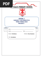 Grade 4 Mathematics Project Term 3 2024 - 051352 | PDF | Elementary ...