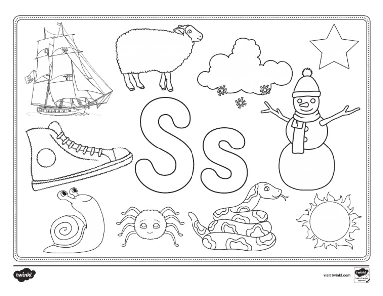 Letter S Coloring Page Us Se 1699644760 Ver 1 | PDF