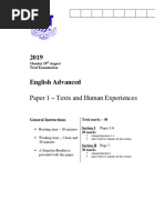 English Advanced 2019 HSC Exam Pack NSW Education Standards | PDF ...