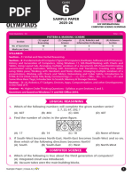 Icso Sample Paper Class-7 2025-26 | PDF | Computer Program | Programming