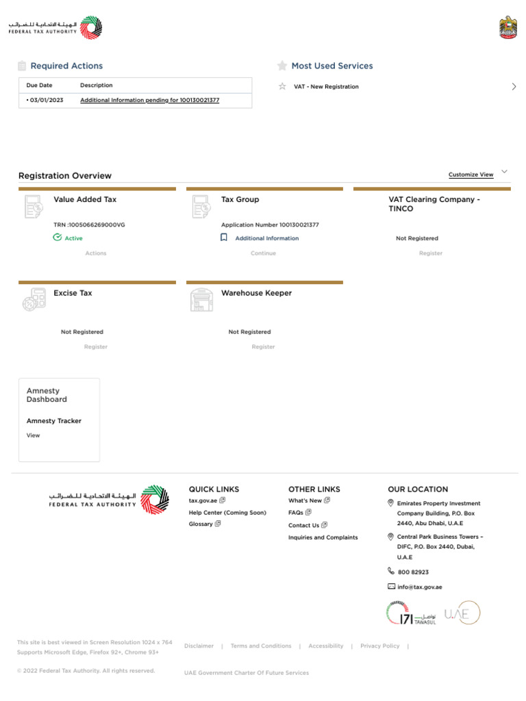 Federal Tax Authority | PDF | United Arab Emirates | Business