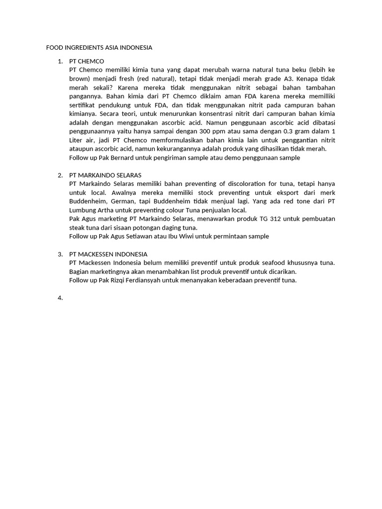 Solusi Preventif Discoloration Tuna | PDF