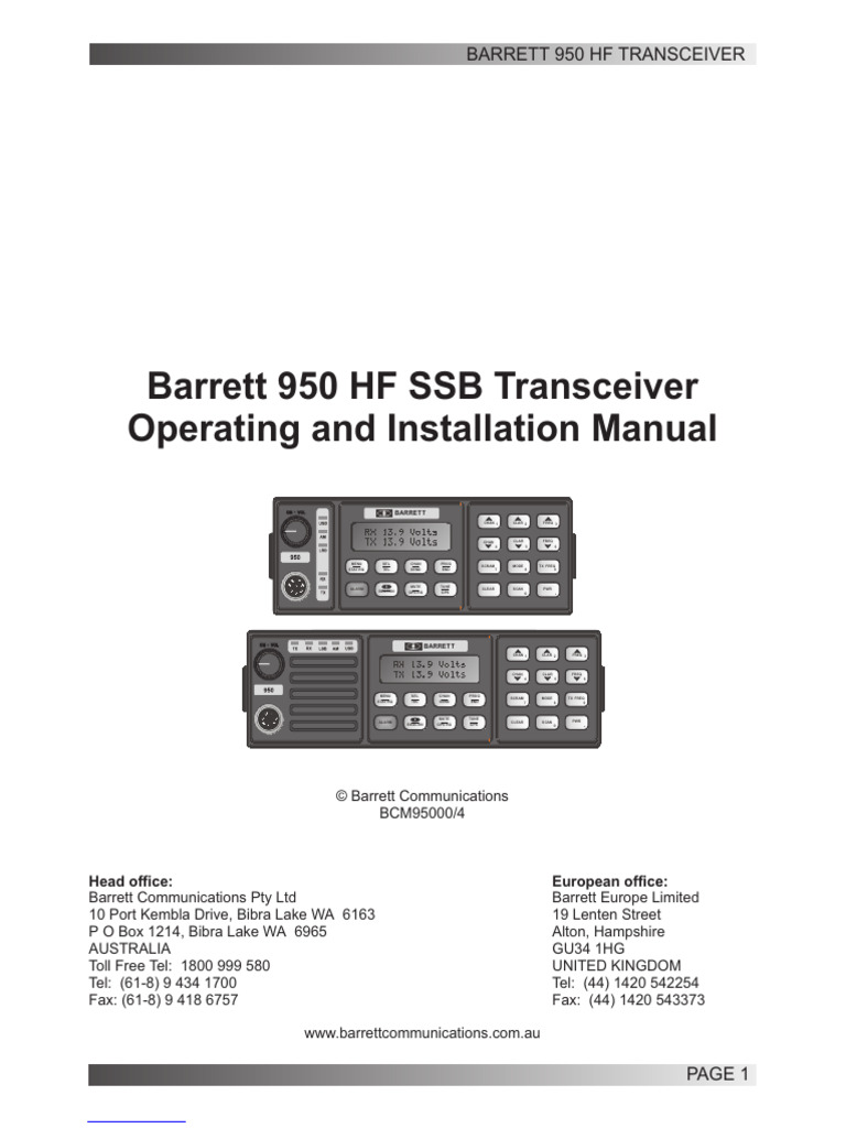 950_hf | PDF | High Frequency | Antenna (Radio)