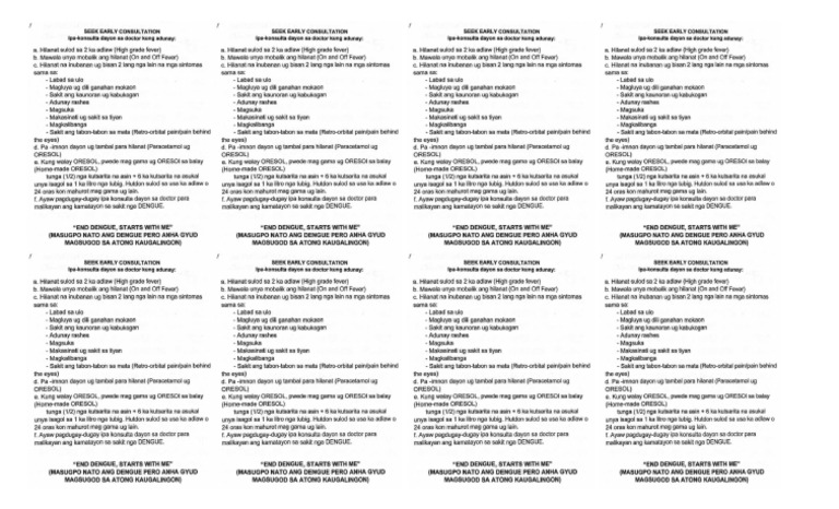 IEC Dengue | PDF