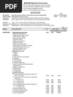 CNC Machine Quotation Sheet | PDF | Engraving | Industries