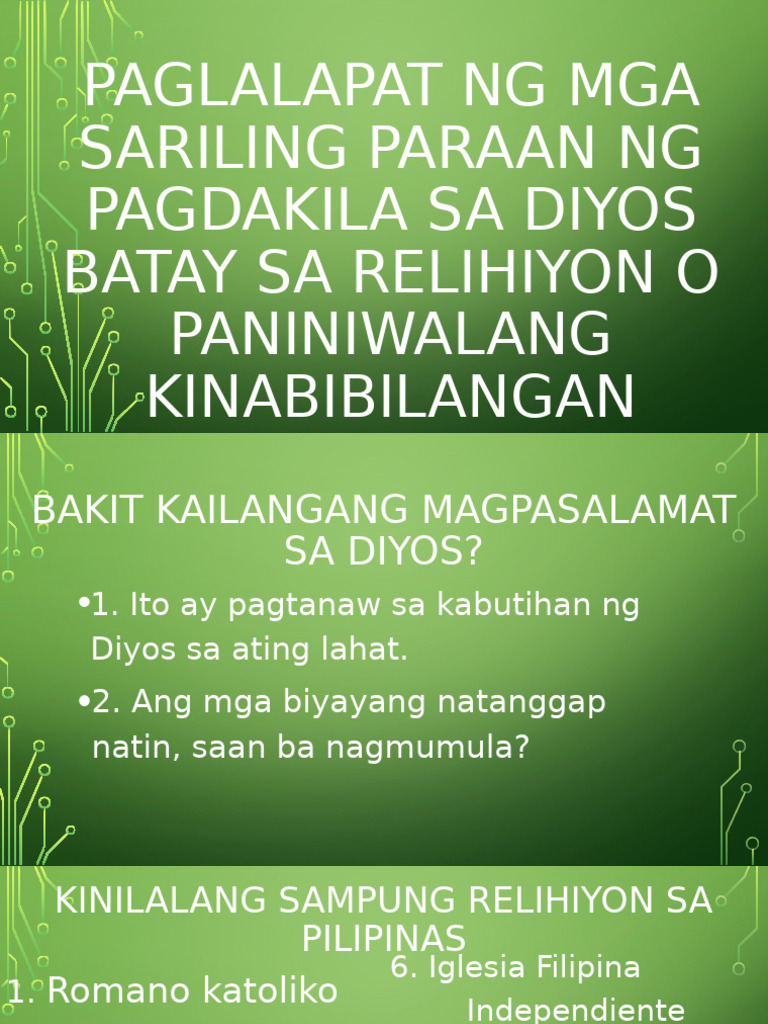 Paglalapat NG Mga Sariling Paraan NG Pagdakila Sa | PDF