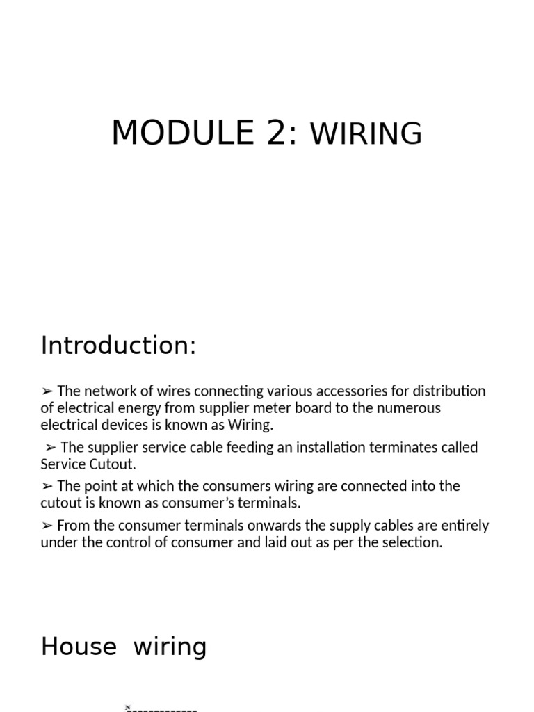 Types of Electrical Wiring Systems | PDF | Electrical Wiring | Fuse ...
