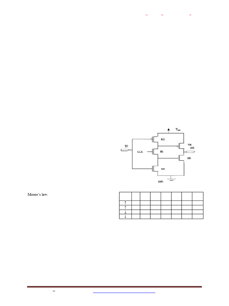 CMOS Flip-Flop Design for Low Power | PDF | Cmos | Mosfet