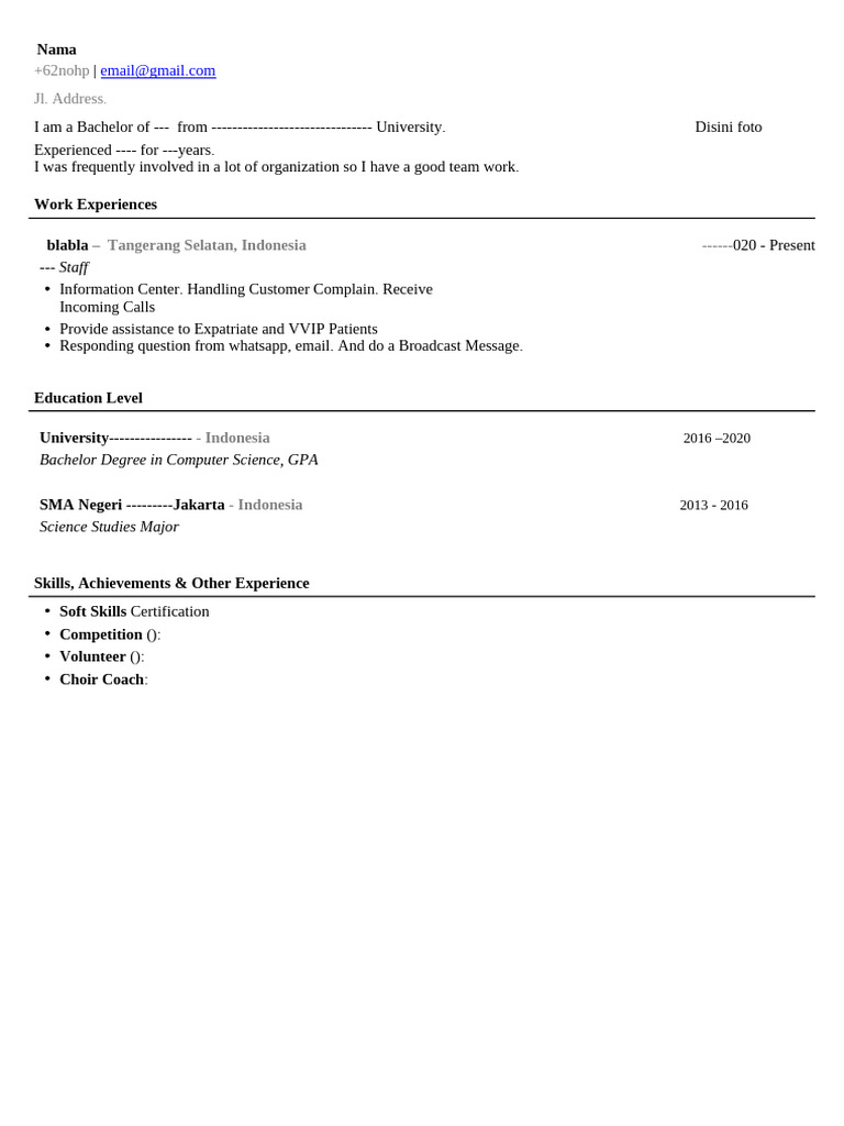 Resume Ex | PDF