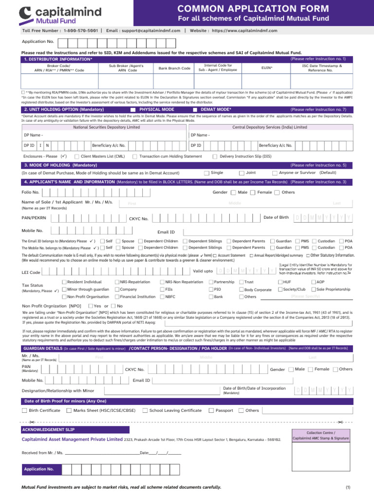 Common Application Form | PDF | Cheque | Nonprofit Organization