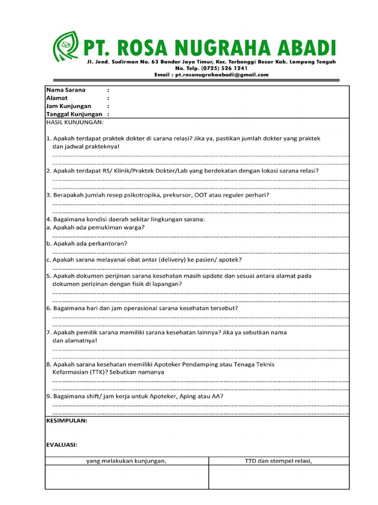 Formulir Kualifikasi Pelanggan | PDF