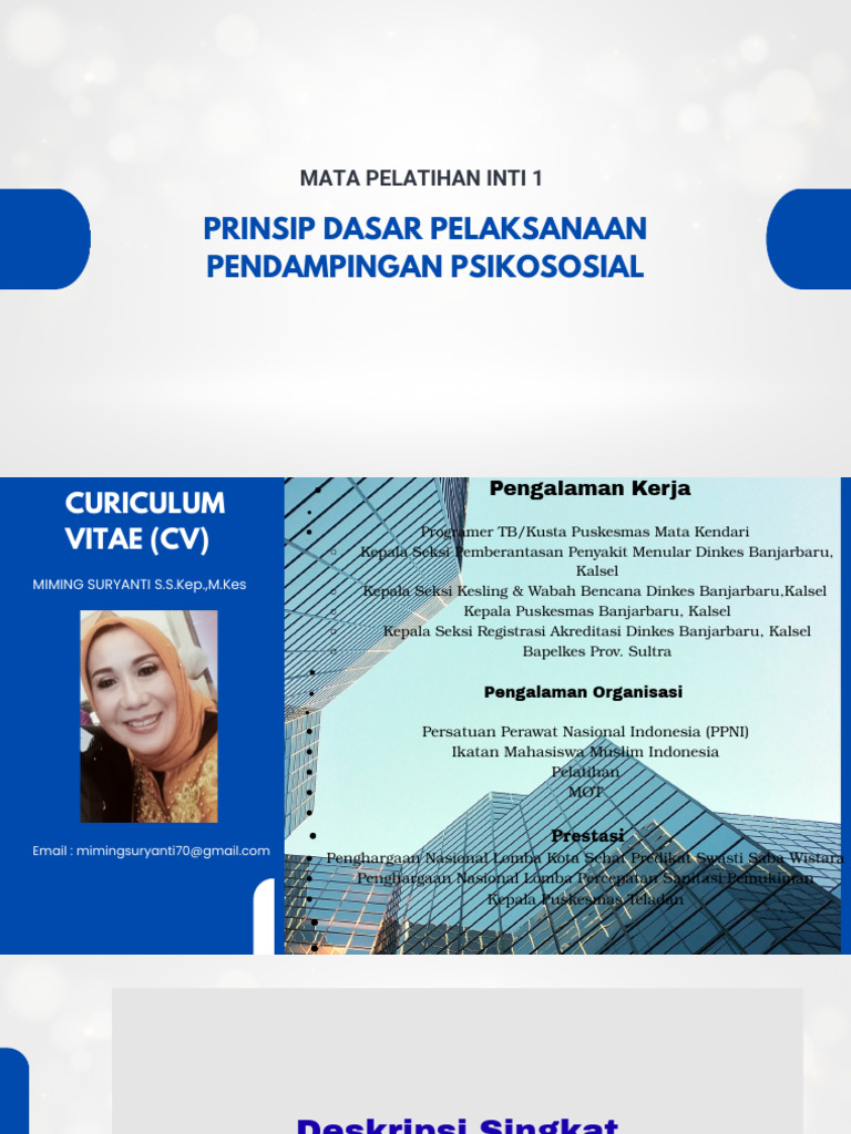 10 - Miming - PPT Prinsip Dasar Pel - Psikososial (Miming Suryanti. S. Kep.,m.kes) ) | PDF