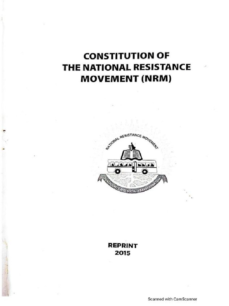NRM Constitution | PDF