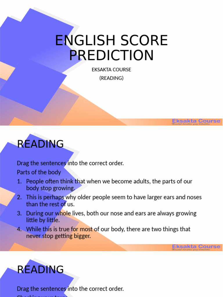English Score Prediction | PDF