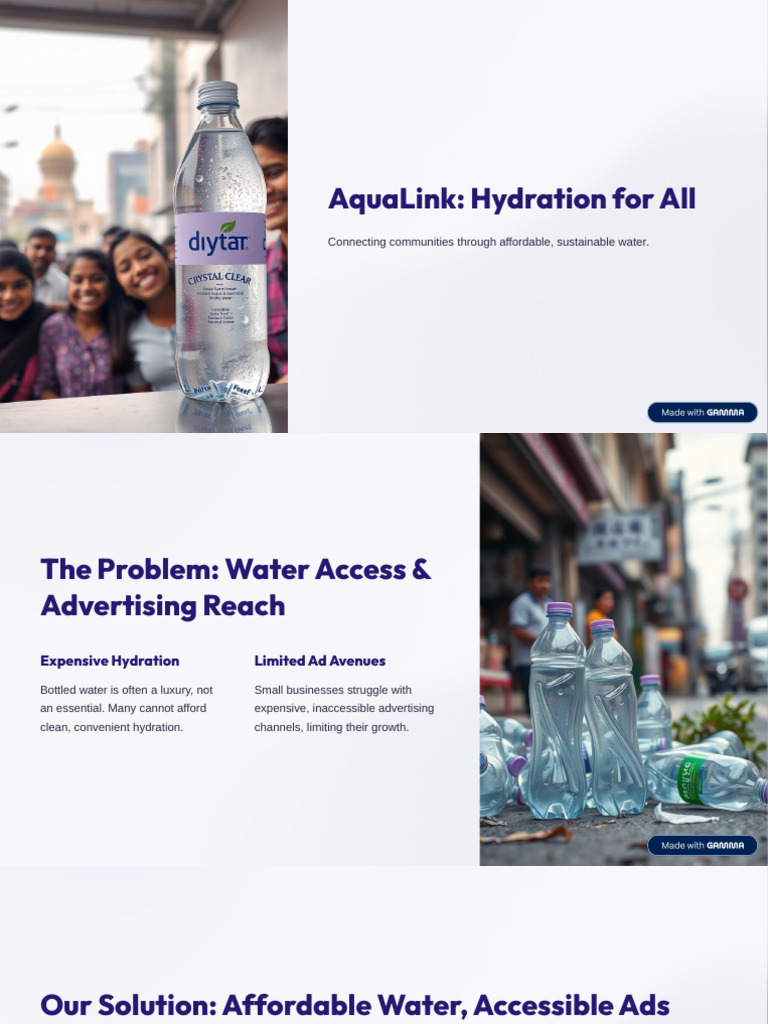 AquaLink: Affordable Water & Ads | PDF | Advertising | Water