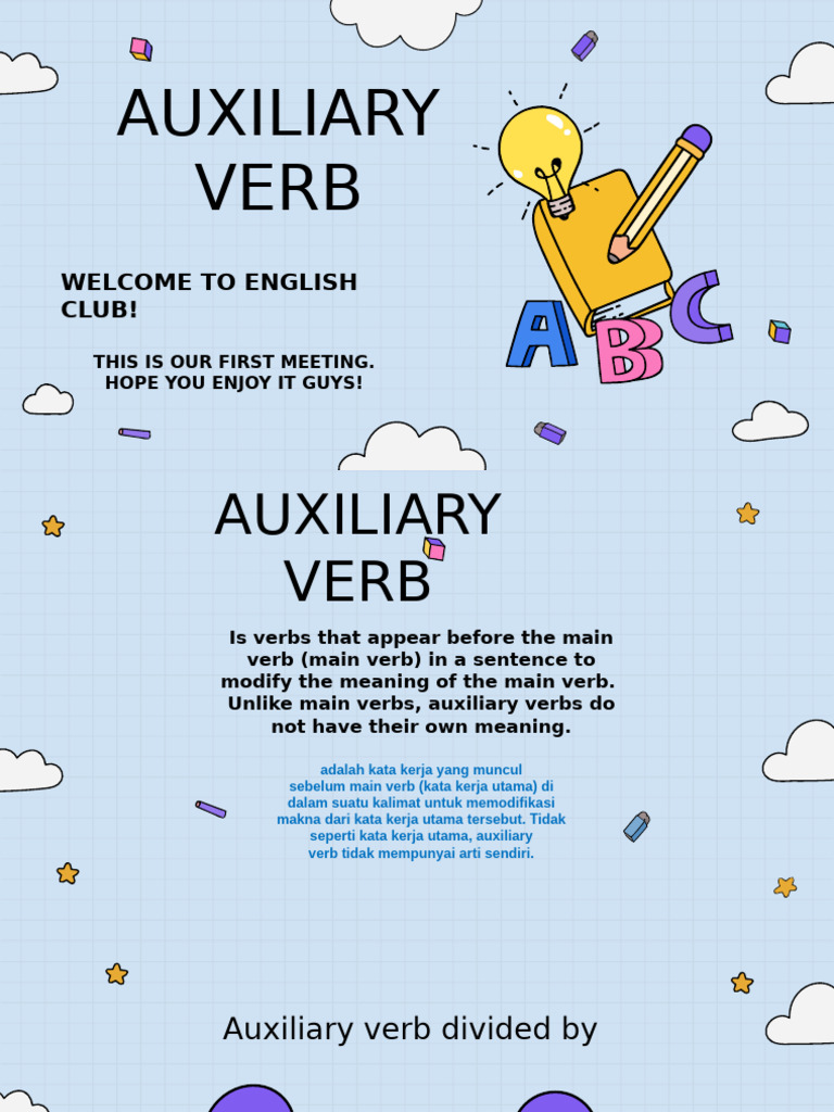 Materi Auxiliary Verb Ec | PDF | Verb | Linguistics
