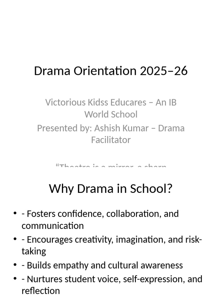 Drama Education Benefits and Assessment | PDF