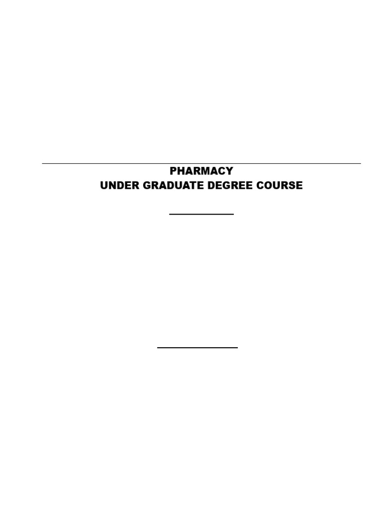 BPharm Timetable Aug2025 | PDF | Pharmacology | Pharmacy