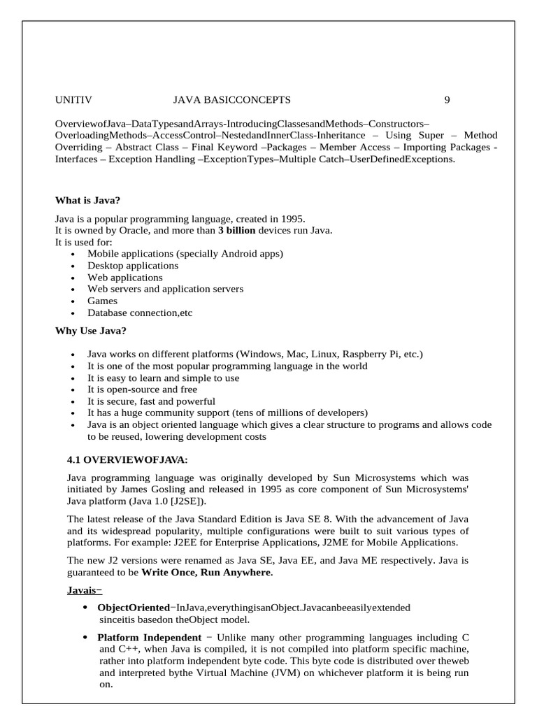 Unit 4 | PDF | Programming | Constructor (Object Oriented Programming)