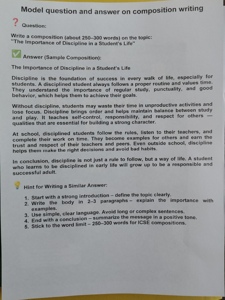 Sample of Composition Writing | PDF