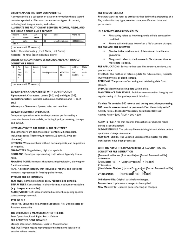File Organization and Management | PDF | Computer File | Computer Data Storage