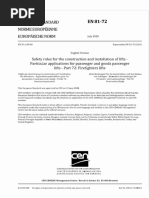 EN 81-73:2020 Lift Fire Safety Standard | PDF | Elevator | Safety