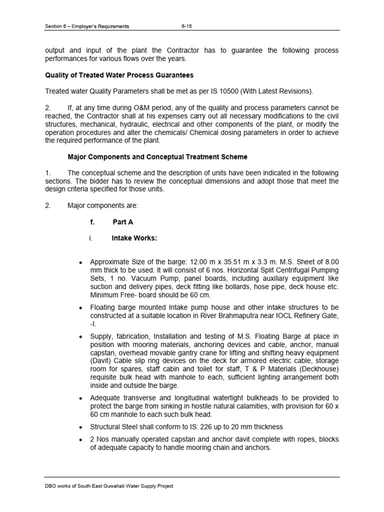 Floating Pump Barge Design Specifications | PDF | Pump | Valve