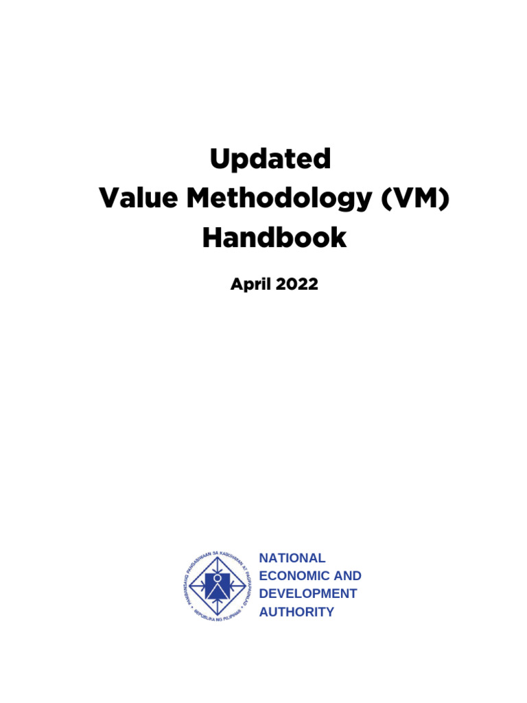 Value Methodology Handbook 2022 | PDF | Evaluation | Methodology