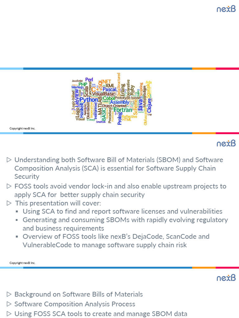 FOSS Tools for Supply Chain Security | PDF | Software | Proprietary ...