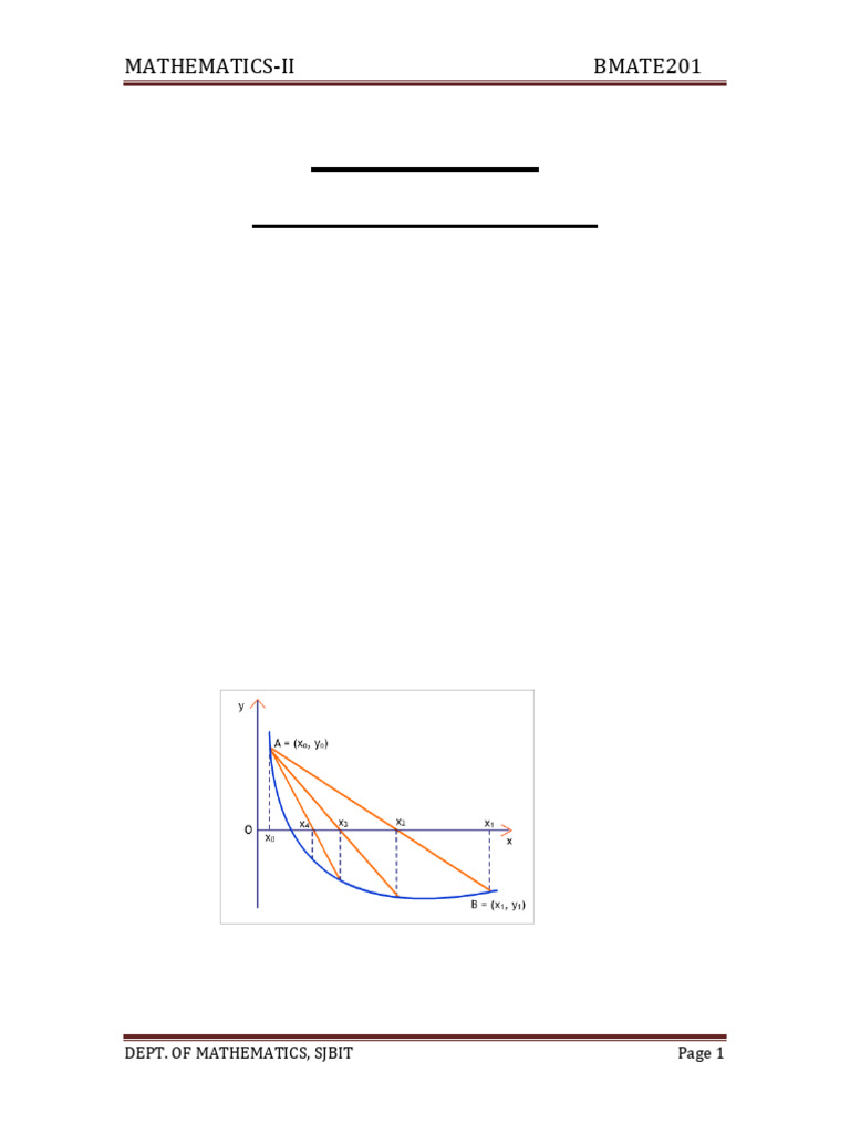 Module - 4: Numerical Methods-1 | PDF | Equations | Mathematical Objects