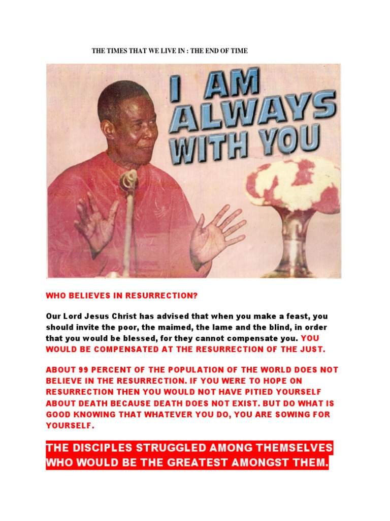 The Reign of Leader Olumba Olumba Obu | PDF | John The Baptist ...