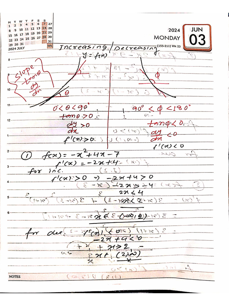 Increasing Decreasing | PDF