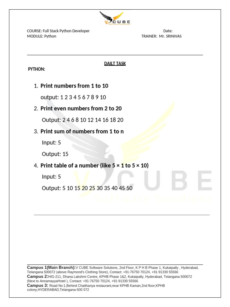 Batchno 71 Daily Task (30-07-25) | PDF