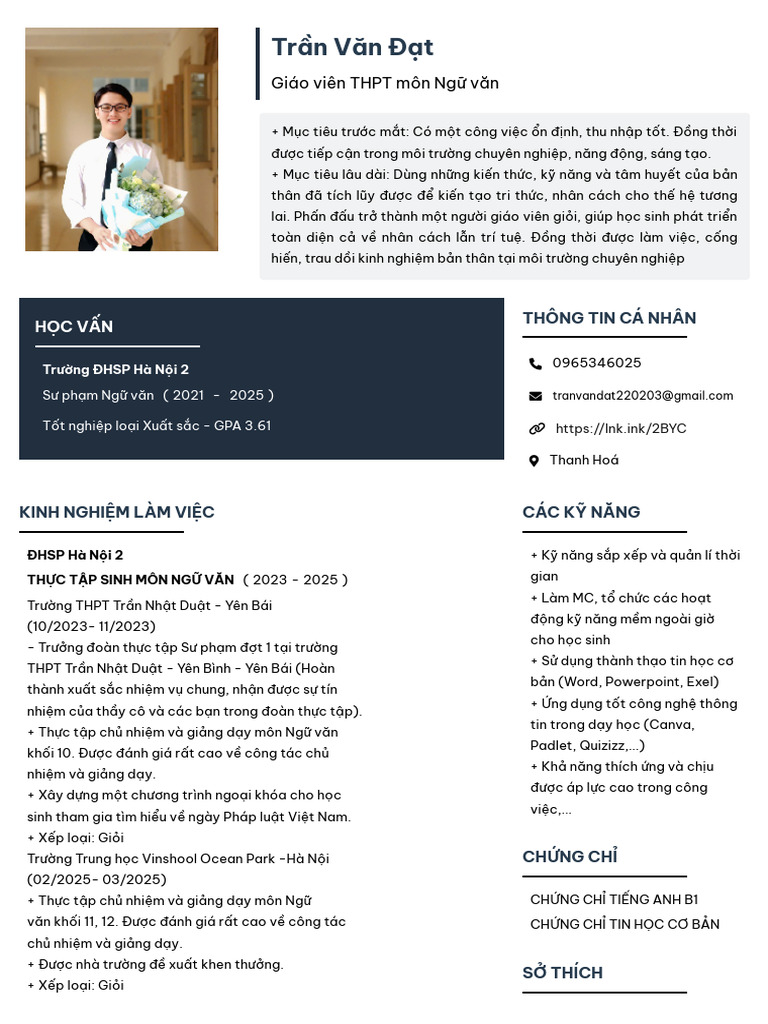 Tran Van Dat TopCV - VN 040625.203413 | PDF