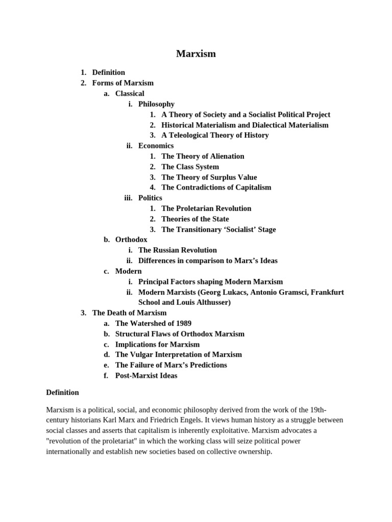 Marxism | PDF