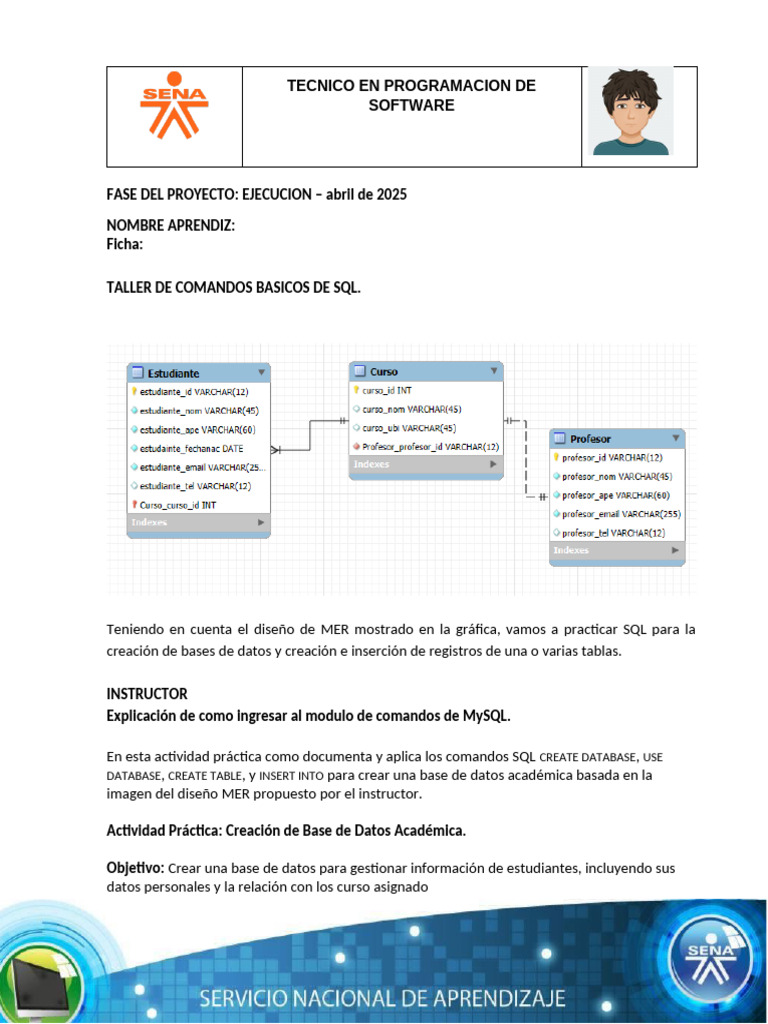 Taller2 - Comandos Basicos SQL Abril 1 Victor | PDF | Mi sql | SQL