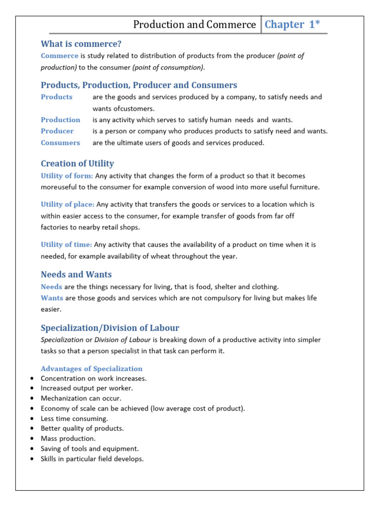 Commerce - What Is Commerce - 1 | PDF | Goods | Commerce