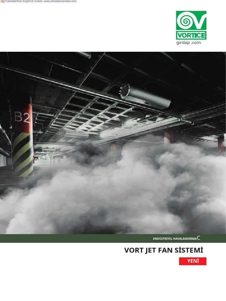 Pubblicita Industrial Ventilation VORT JET FAN System 146681.en - TR | PDF